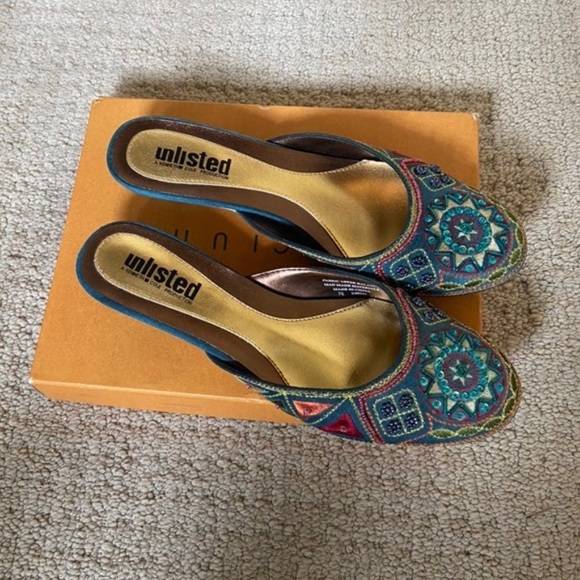 Unlisted | Shoes | Beaded Mule Slides By Unlisted | Poshmark